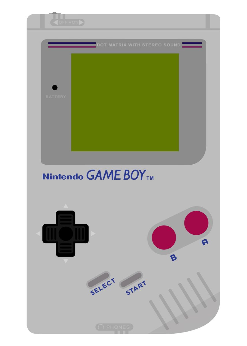 'Nintendo Game Boy' Poster, picture, metal print, paint by Elomin Sha ...