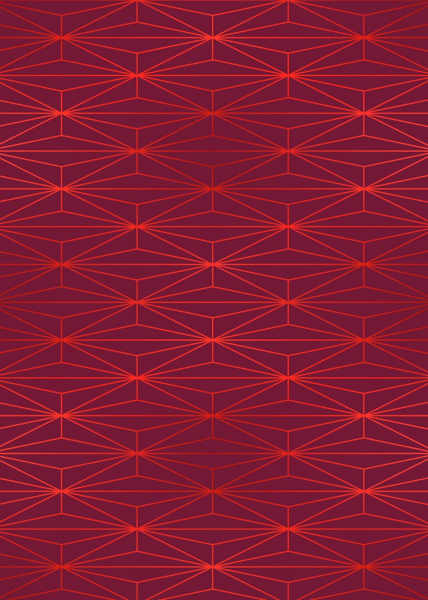 'ELEGANT BEED RED NO3' Poster, picture, metal print, paint by Pia ...