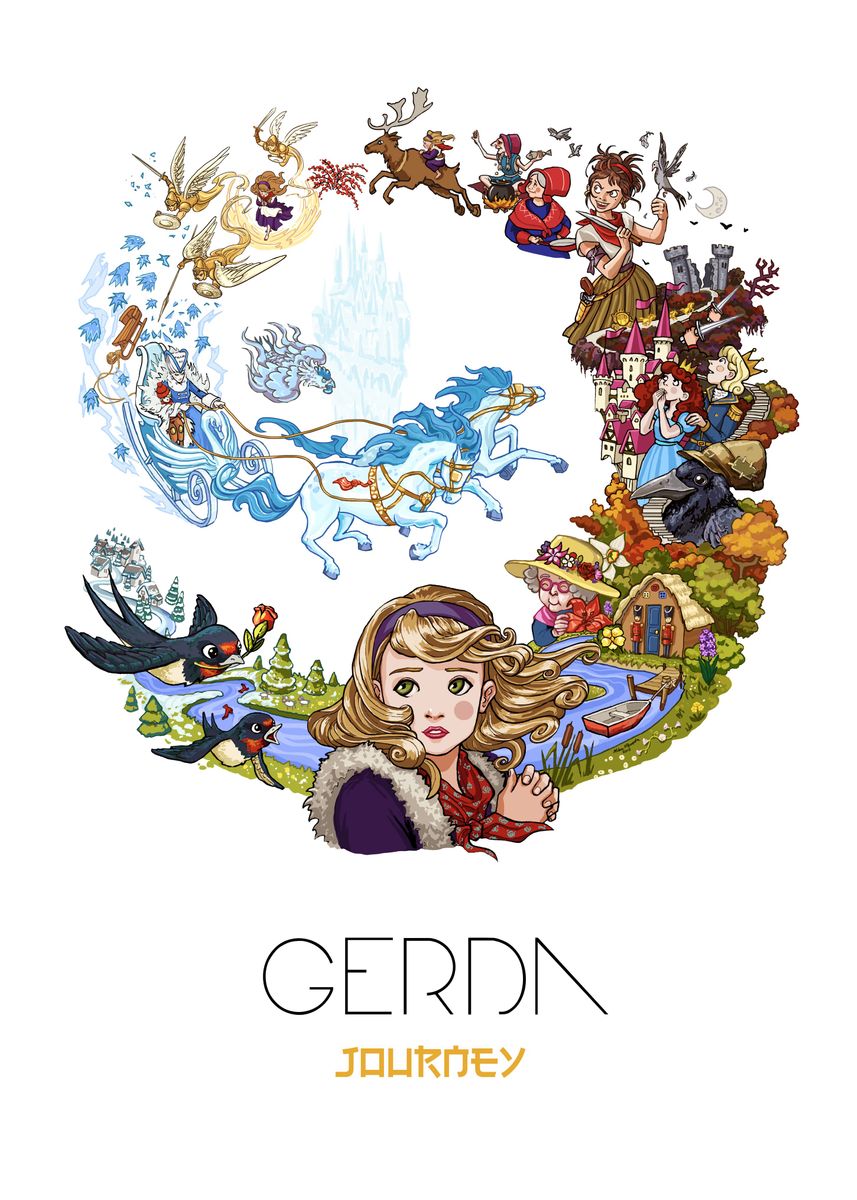 'Journey of Gerda' Poster by Milena Mlynarska | Displate
