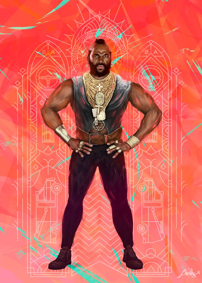 'Mr T - BA Baracus illustration' Poster, picture, metal print, paint by ...