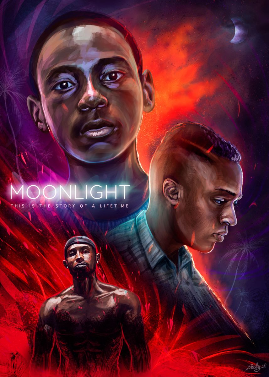 'Moonlight Alternative Movie Poster' Poster, picture, metal print ...