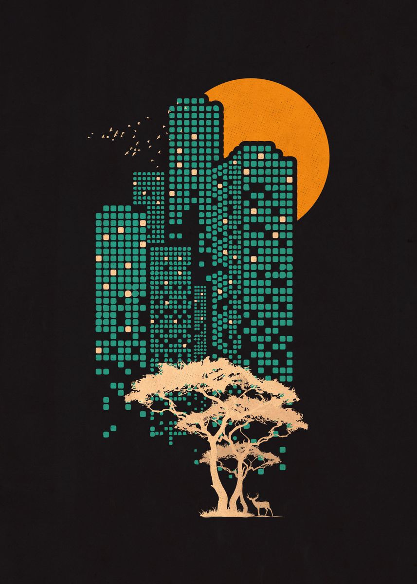 'urban life' Poster, picture, metal print, paint by venus imagination ...