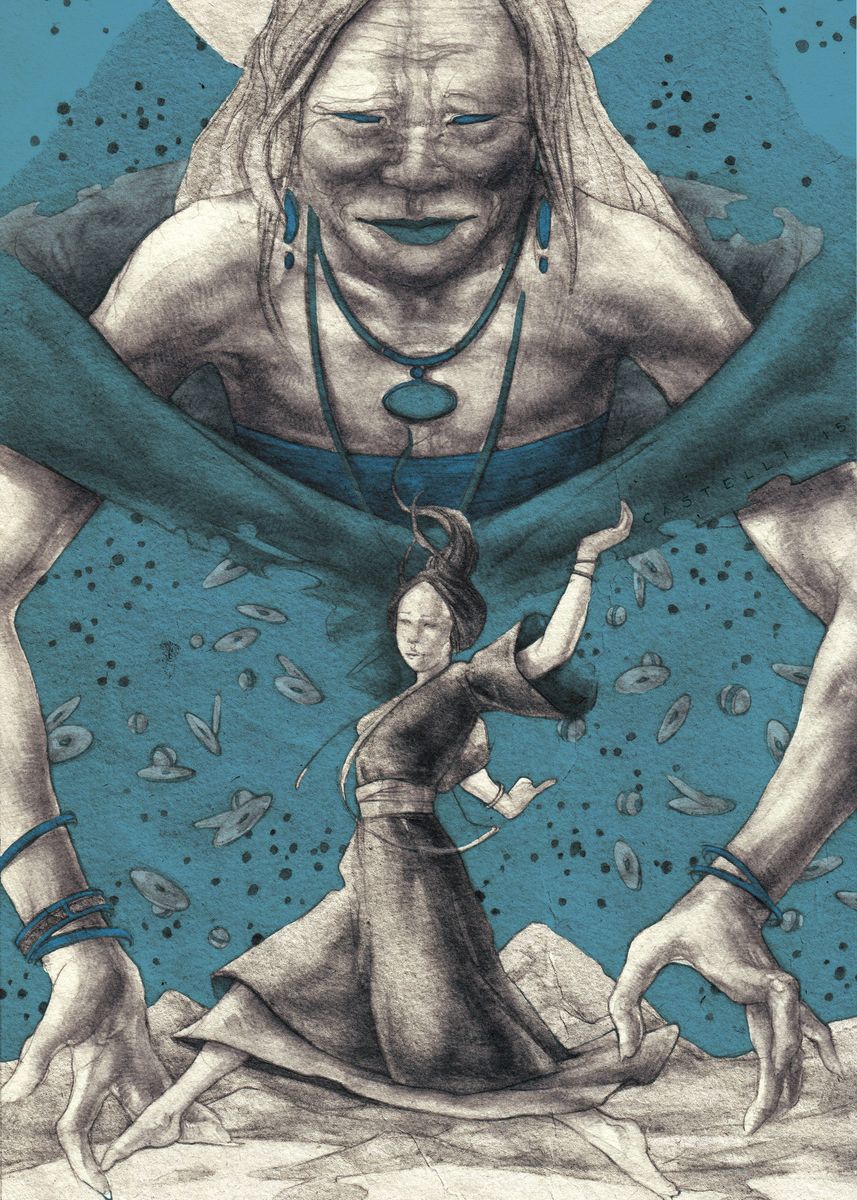 'Star Maiden' Poster, picture, metal print, paint by Sandro Castelli ...