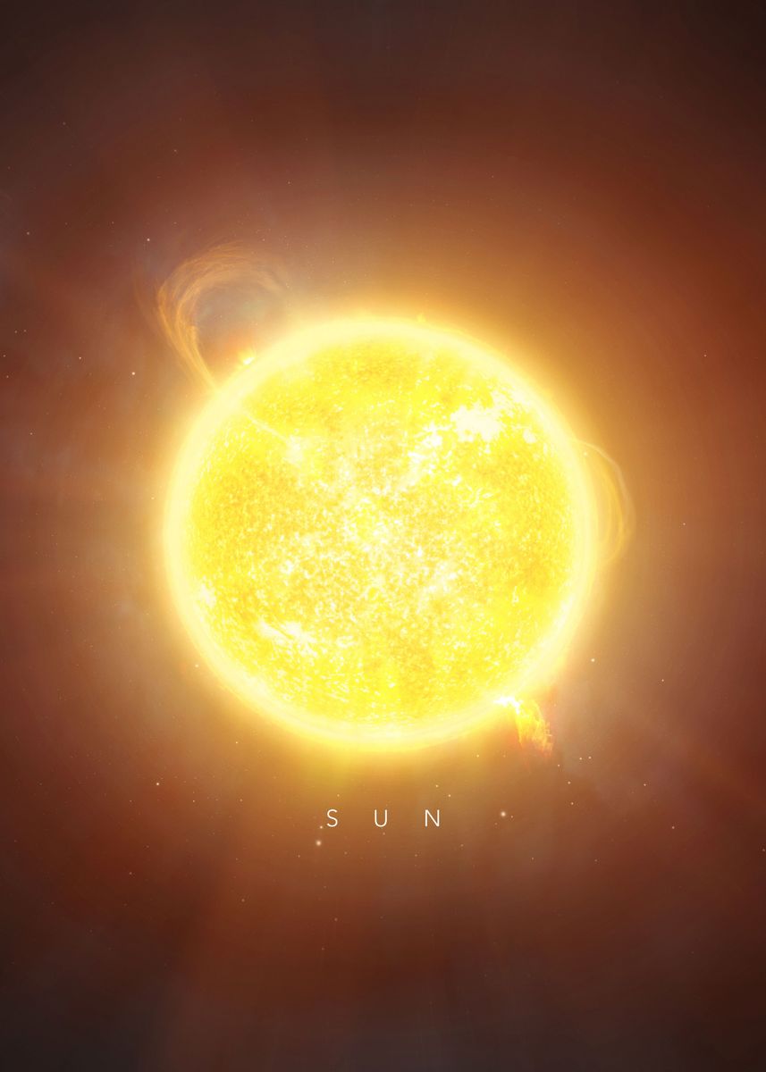 'A Portrait of the Solar System: Sun' Poster, picture, metal print ...
