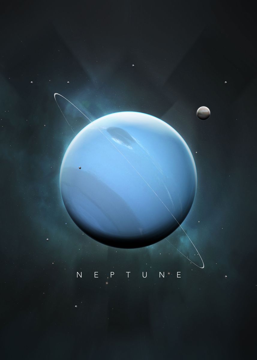 'A Portrait of the Solar System: Neptune' Poster, picture, metal print ...