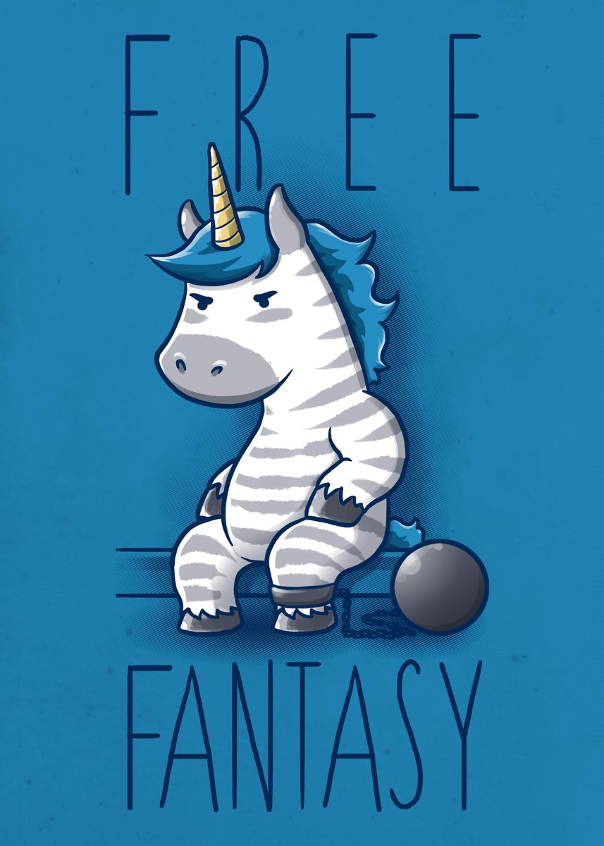 'Free Fantasy' Poster by Andriu Ilustracion | Displate