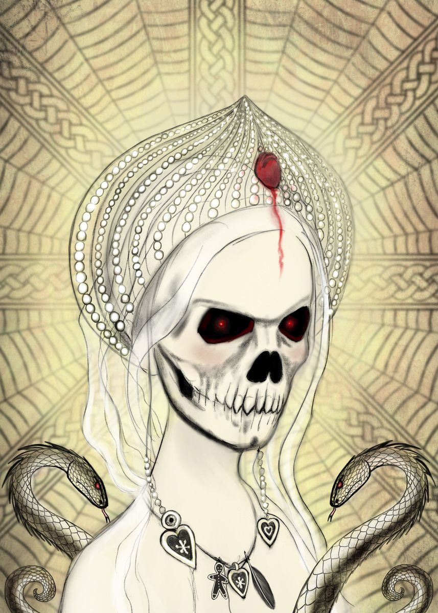 'Baba Yaga' Poster, picture, metal print, paint by Malgorzata ...