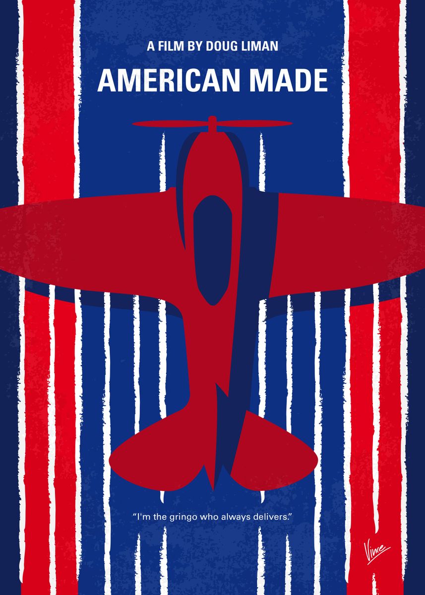 'No869 My American Made minimal movie poster' Poster by Chungkong Art ...