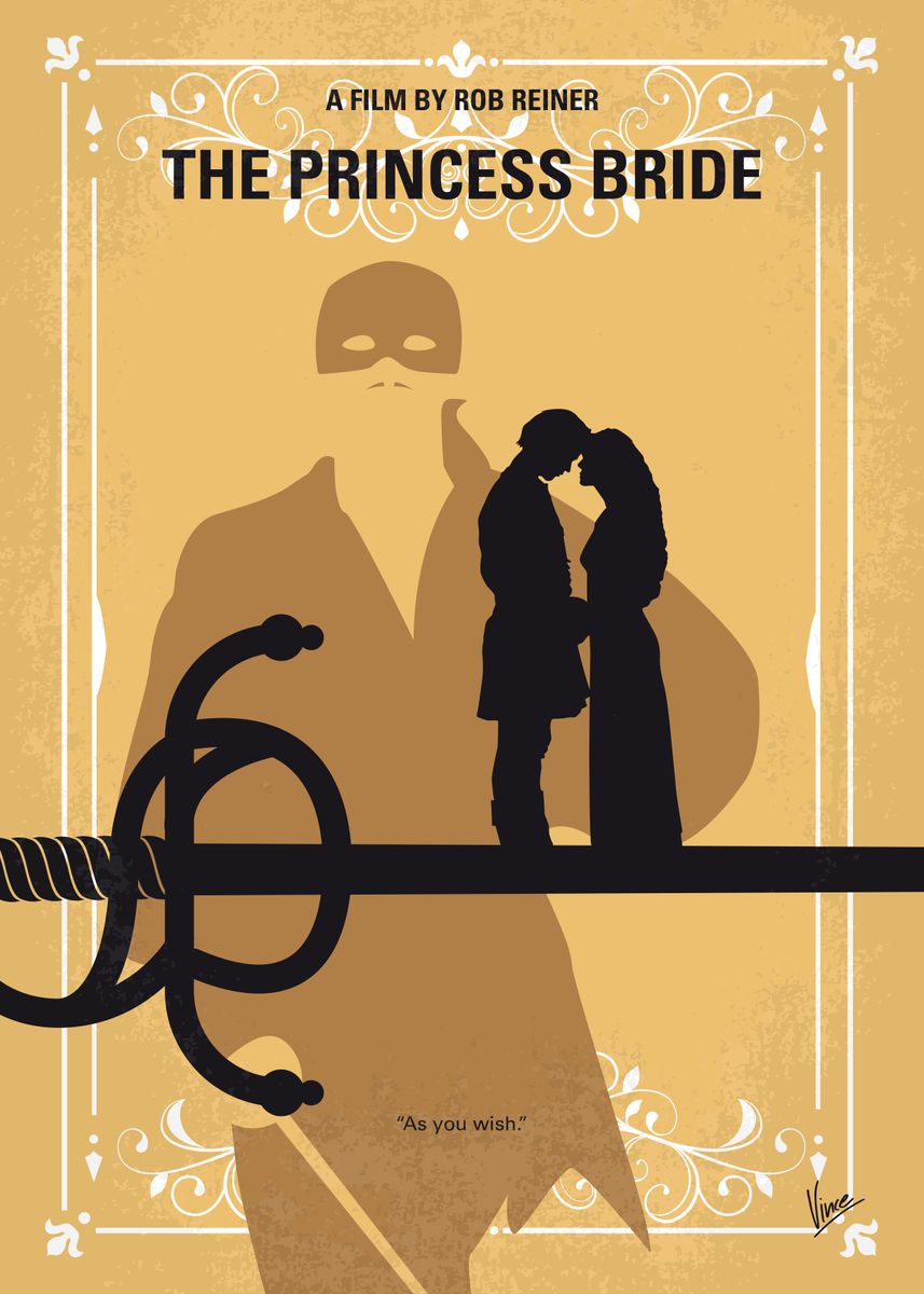 'No877 My The princess bride minimal movie poster' Poster, picture ...