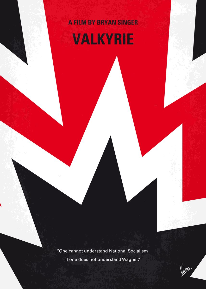 'No876 My Valkyrie minimal movie poster' Poster, picture, metal print ...
