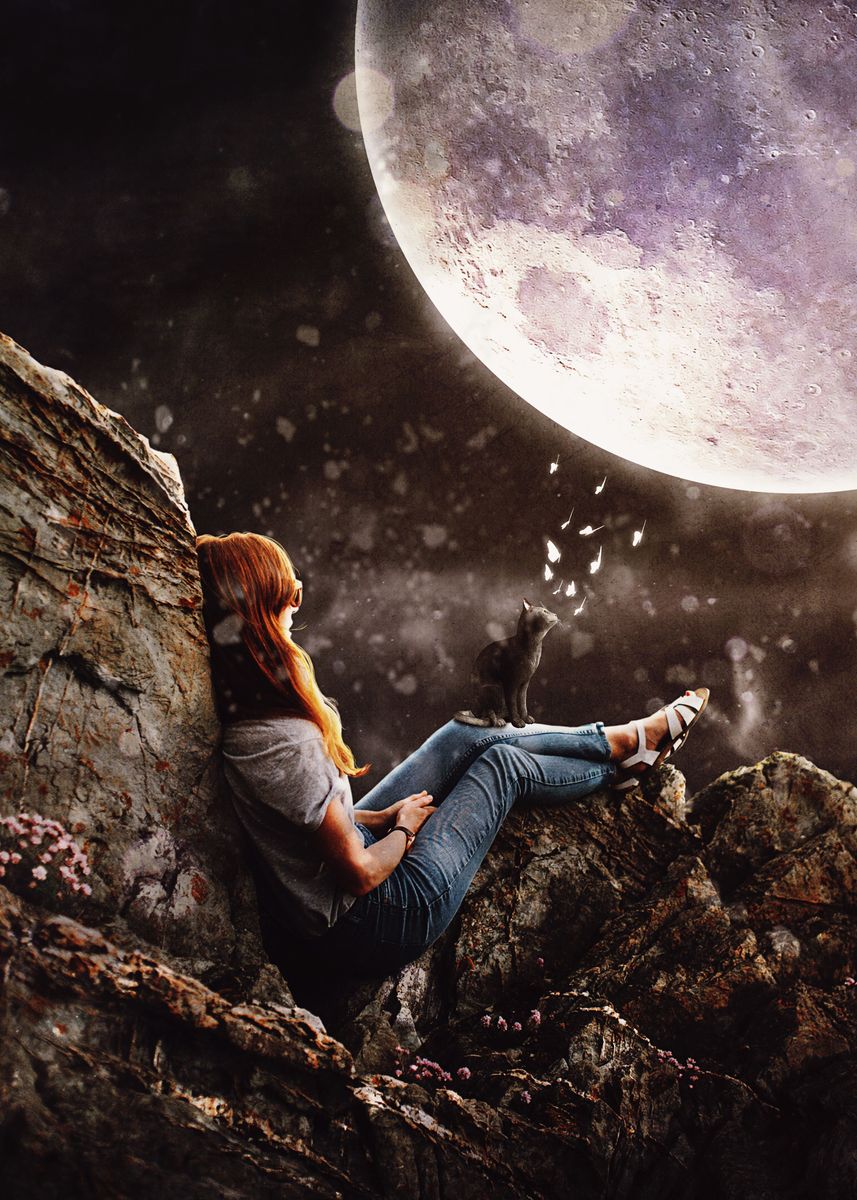 'Beneath The Light ' Poster, picture, metal print, paint by seam less ...