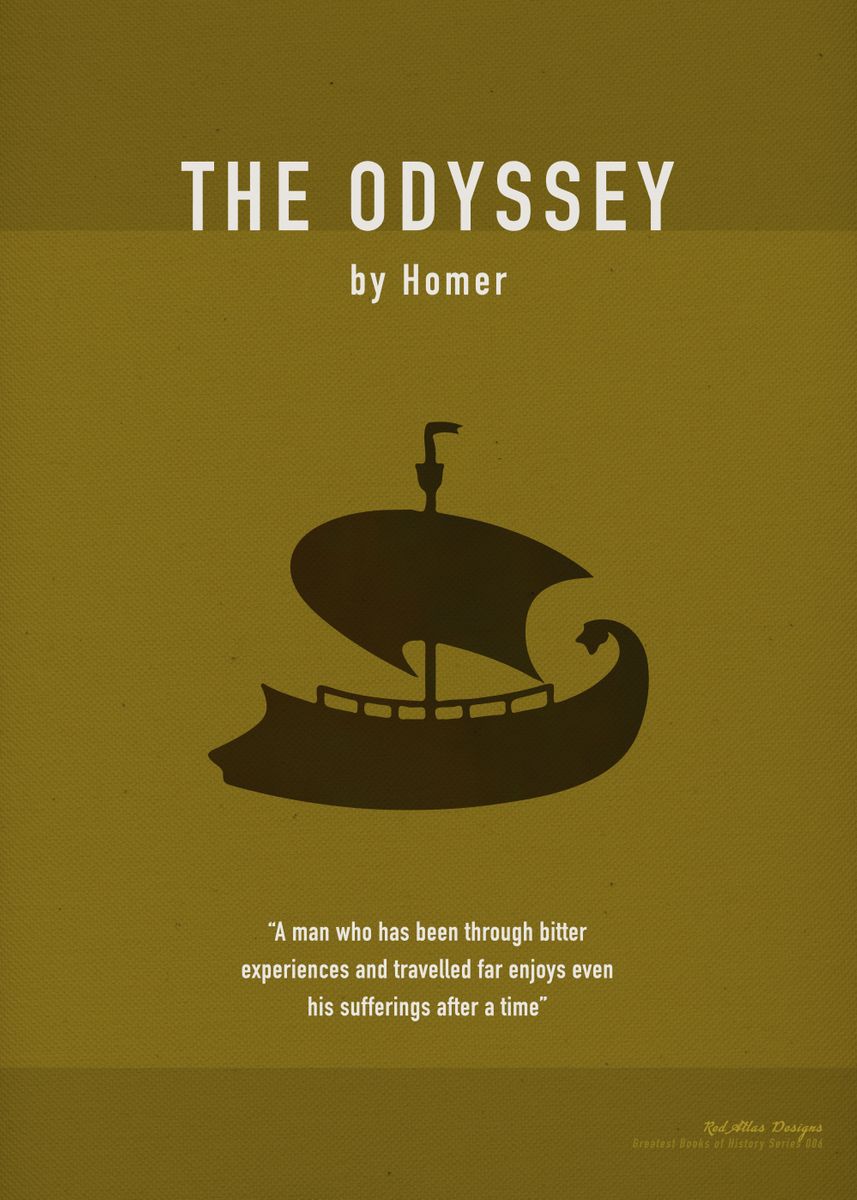 'The Odyssey by Homer Greatest Books Series 006' Poster, picture, metal ...
