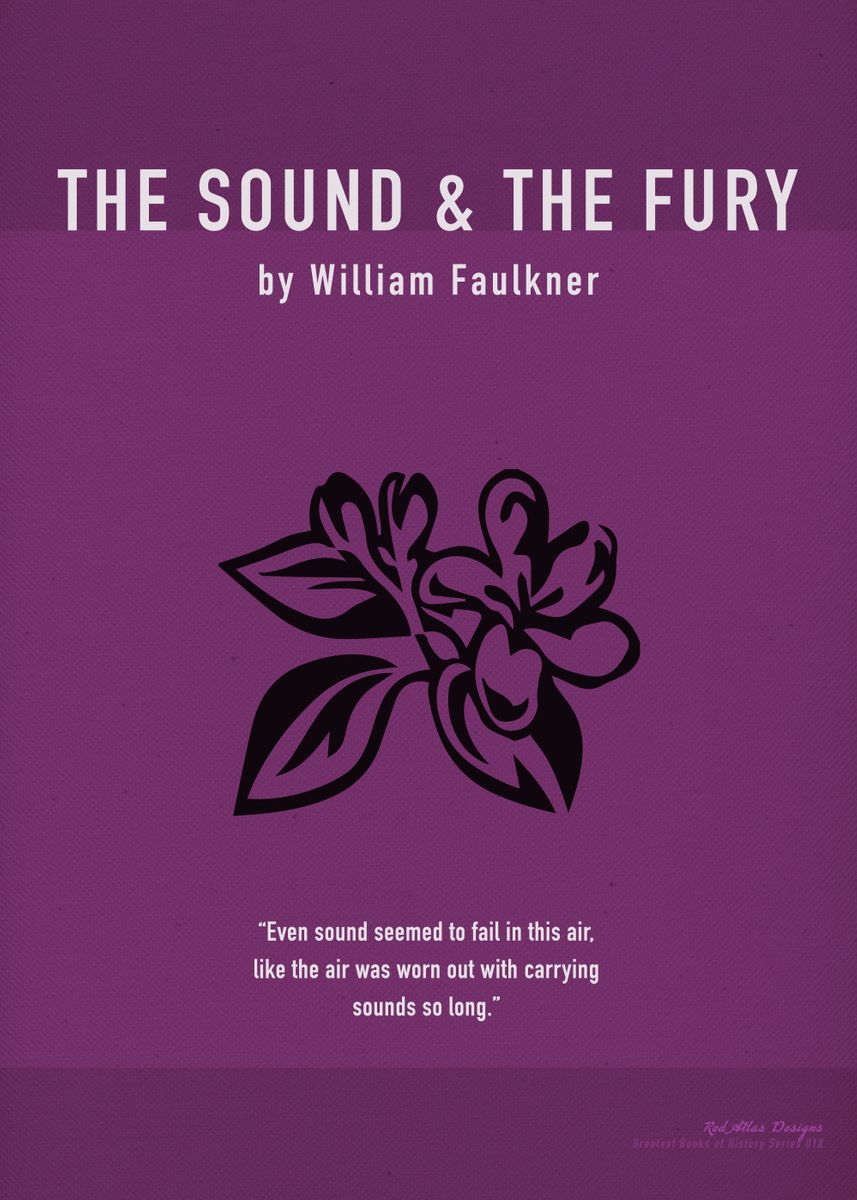 'The Sound and The Fury Greatest Books Series 018' Poster, picture ...
