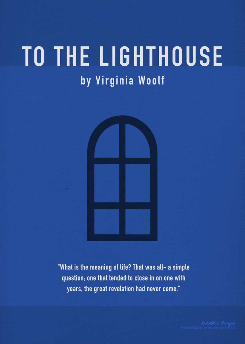 'To the Lighthouse Greatest Books Series 022' Poster, picture, metal ...
