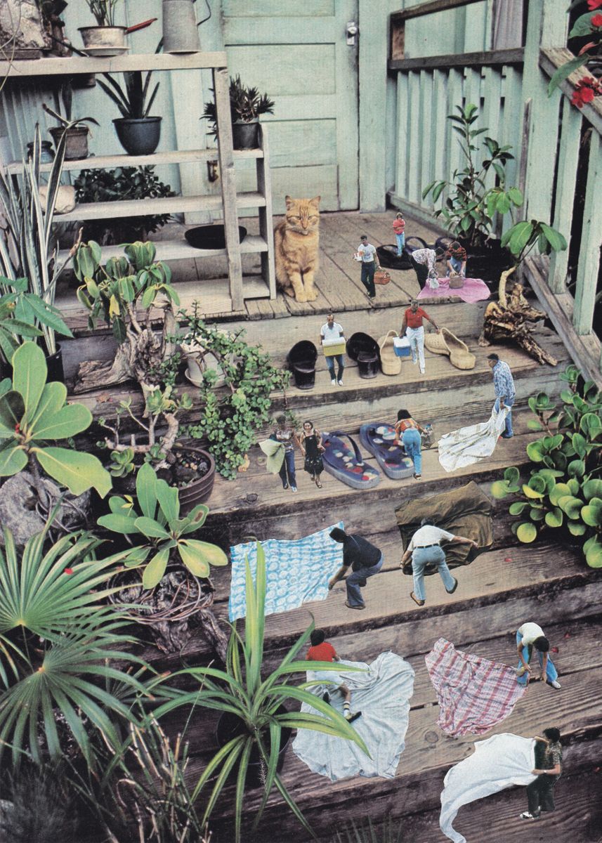 'Big Cat [collage]' Poster, picture, metal print, paint by Lerson ...