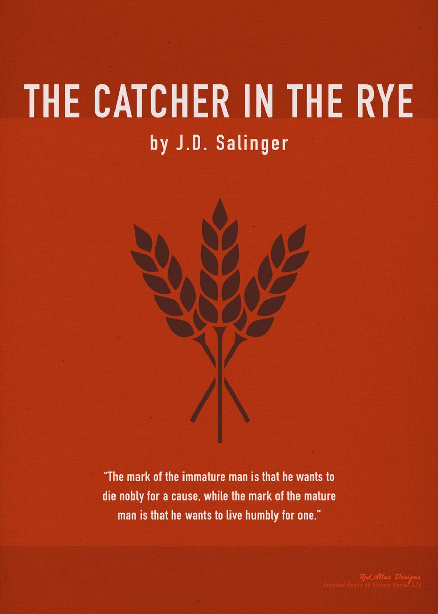 'The Catcher in the Rye Greatest Books Series 025' Poster, picture ...