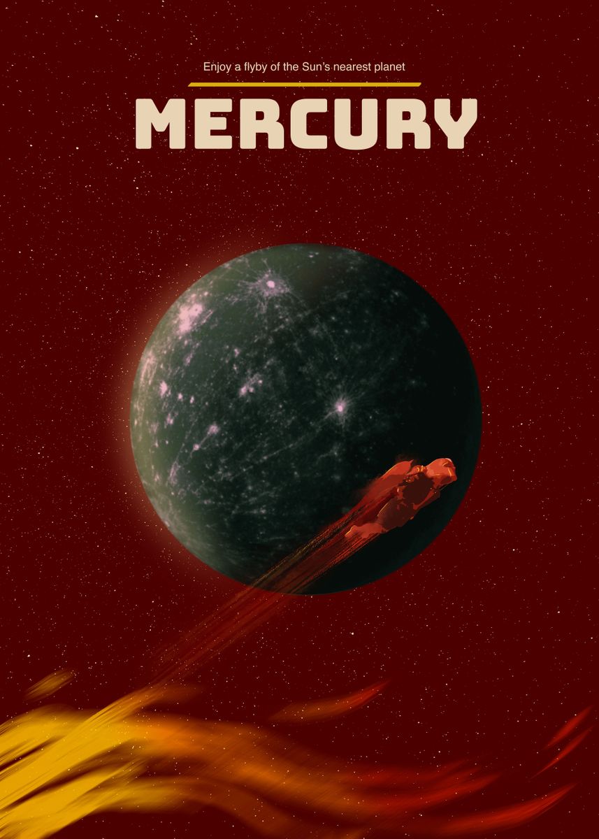 'Mercury' Poster, picture, metal print, paint by Mr Jackpots | Displate