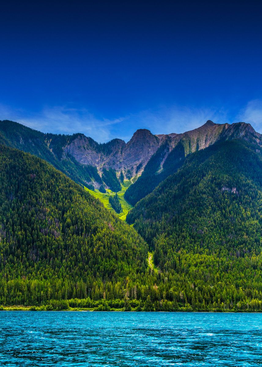 'Valley View' Poster, picture, metal print, paint by Csaba Nagy | Displate