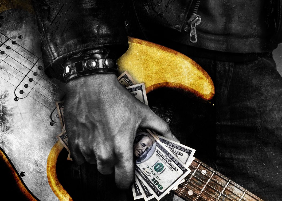 'Riffs Fulla Dollars' Poster by David Drake | Displate