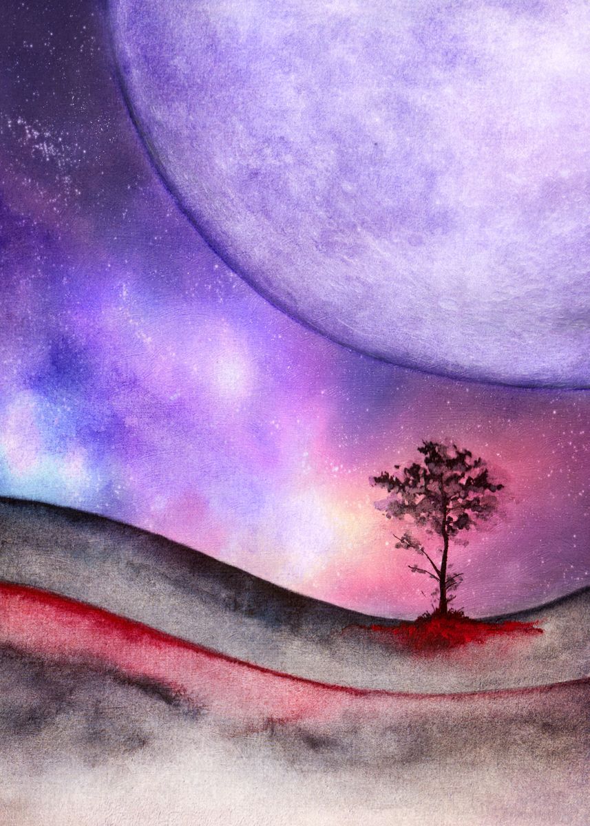 'Lone Tree 02' Poster, picture, metal print, paint by Marco Gonzalez ...