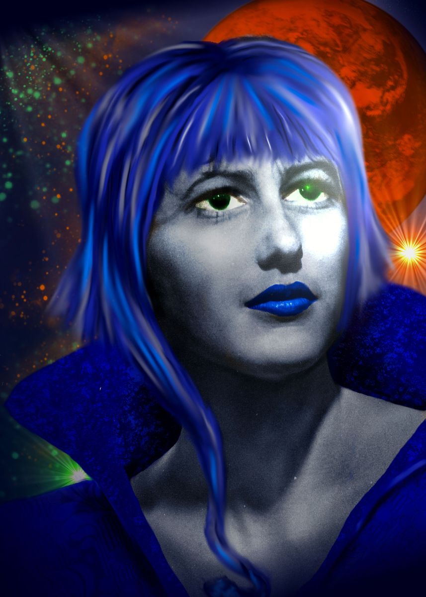 'Galactic Queen' Poster, picture, metal print, paint by Anne Winkler ...