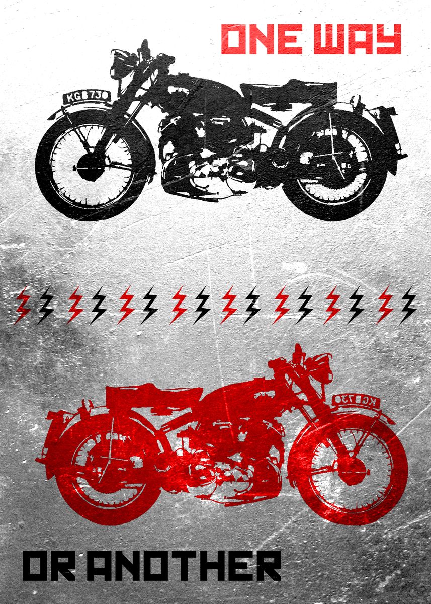 'One way or Another' Poster by Scar Design | Displate