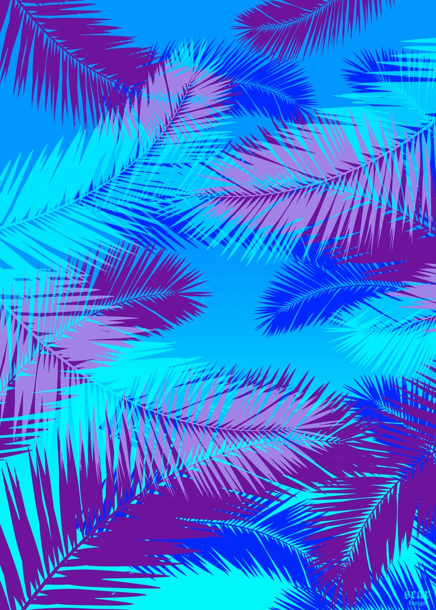 'Blue Island' Poster, picture, metal print, paint by Scar Design | Displate