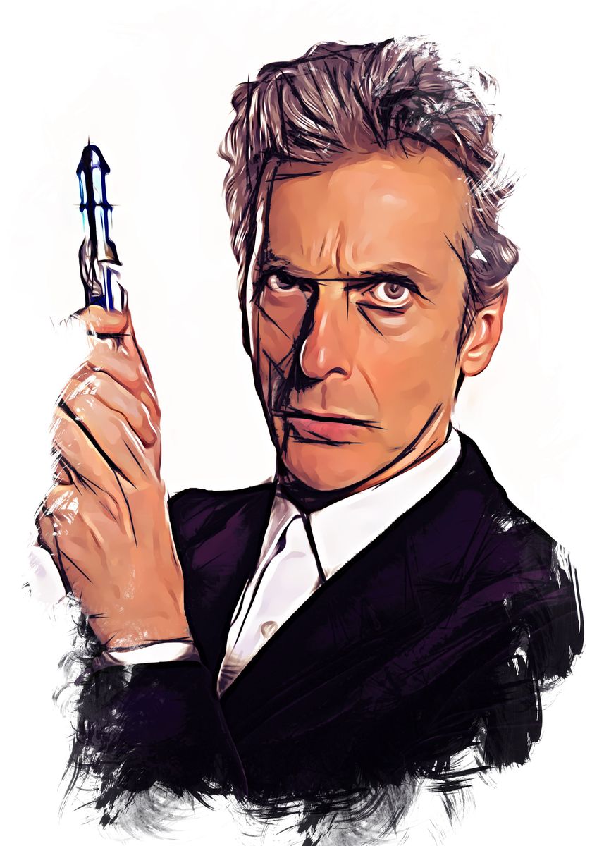 '12th doctor - sketch' Poster, picture, metal print, paint by Apo ...