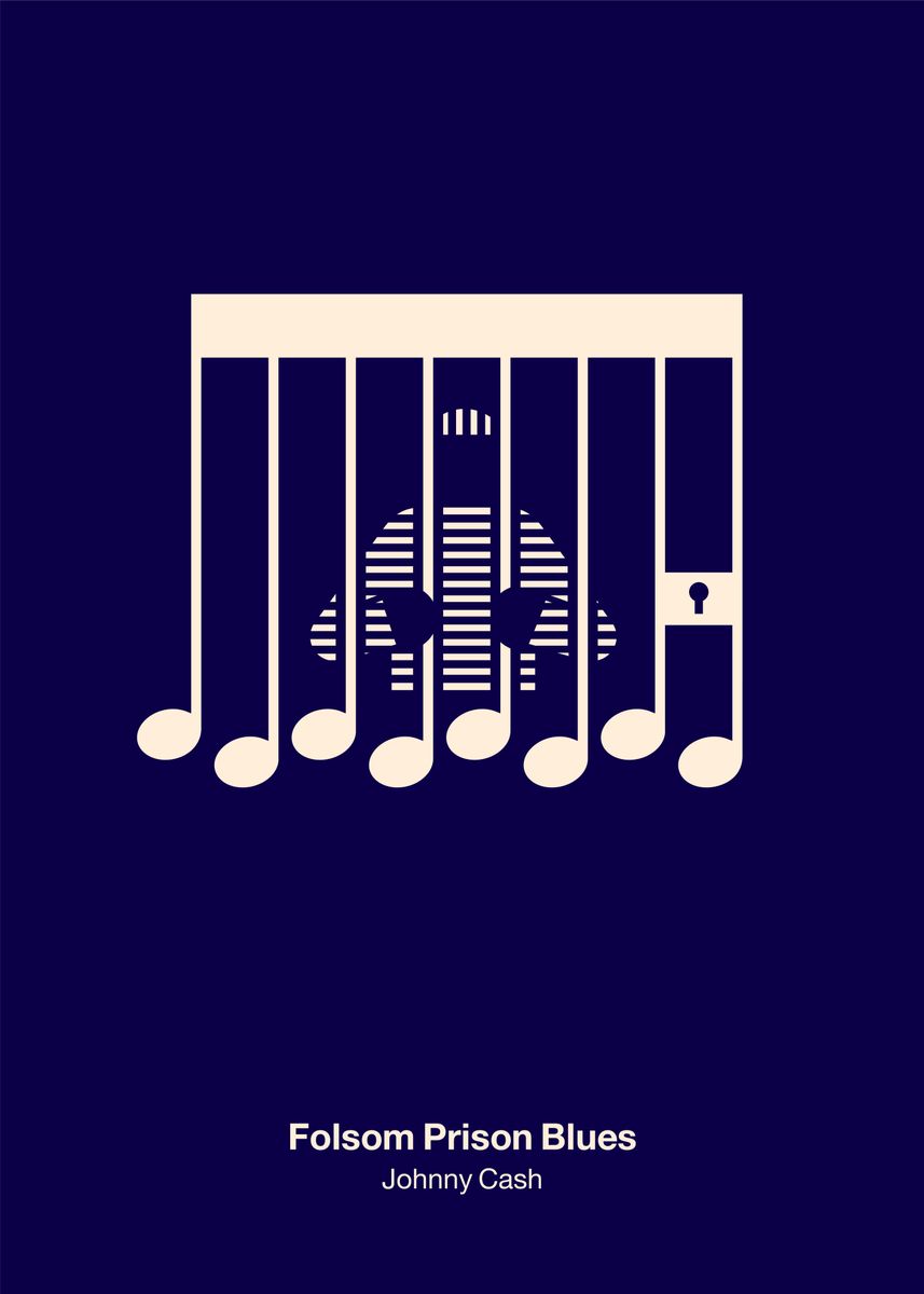 'Folsom Prison Blues' Poster, picture, metal print, paint by Viktor ...