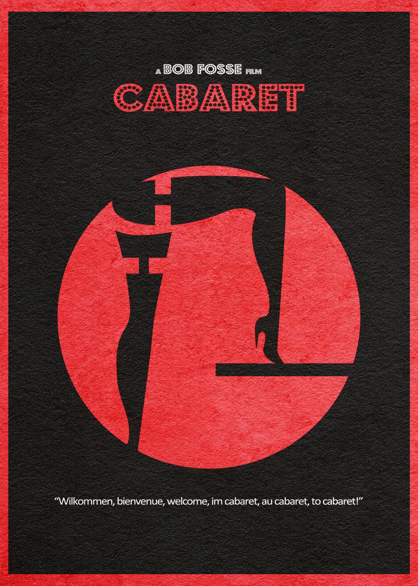'Cabaret Minimalist Poster' Poster, picture, metal print, paint by ...