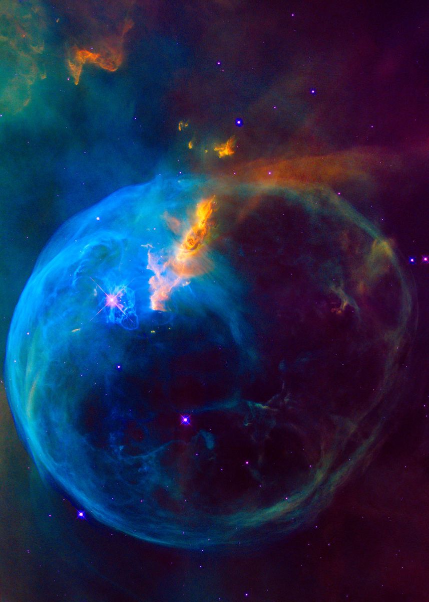 'Bubble Nebula' Poster, picture, metal print, paint by Head Rubble ...