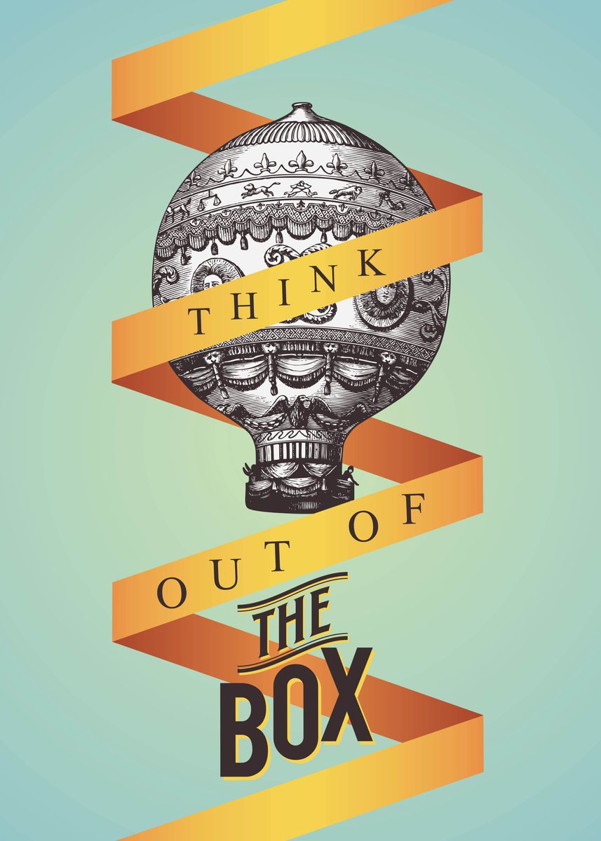 'Out of the Box' Poster, picture, metal print, paint by Eden Design ...