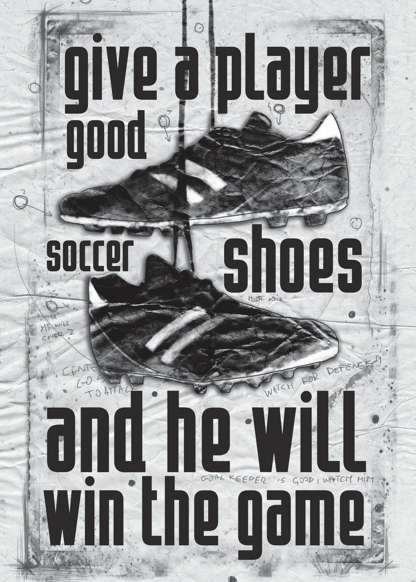 'Good shoes' Poster, picture, metal print, paint by Eden Design | Displate