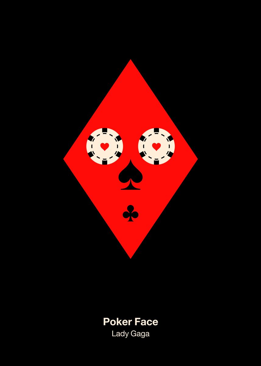 'Poker Face' Poster by Viktor Hertz | Displate