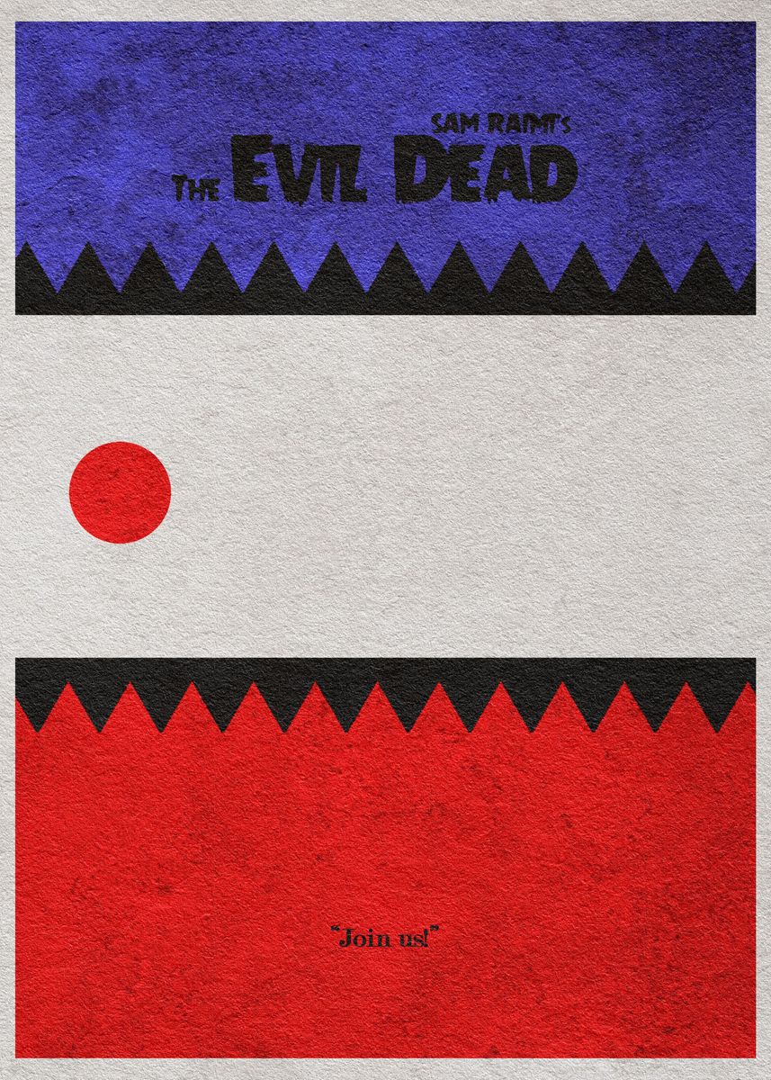 'The Evil Dead Minimalist' Poster, picture, metal print, paint by Deniz ...