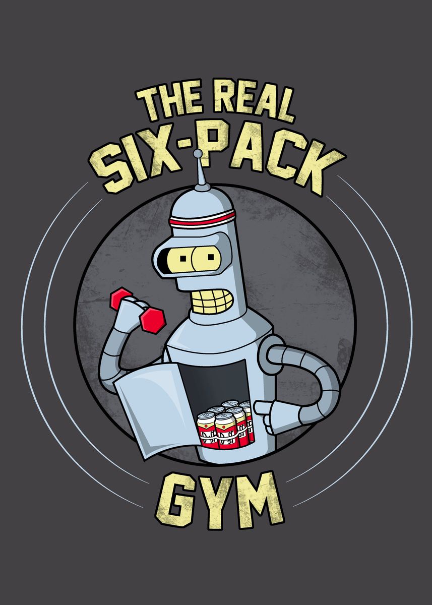 'The Real Six-Pack!' Poster, picture, metal print, paint by Rafael ...