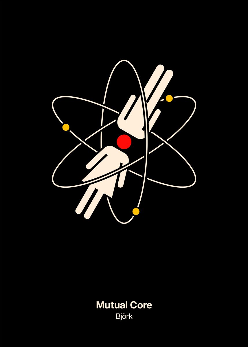 'Mutual Core' Poster, picture, metal print, paint by Viktor Hertz ...