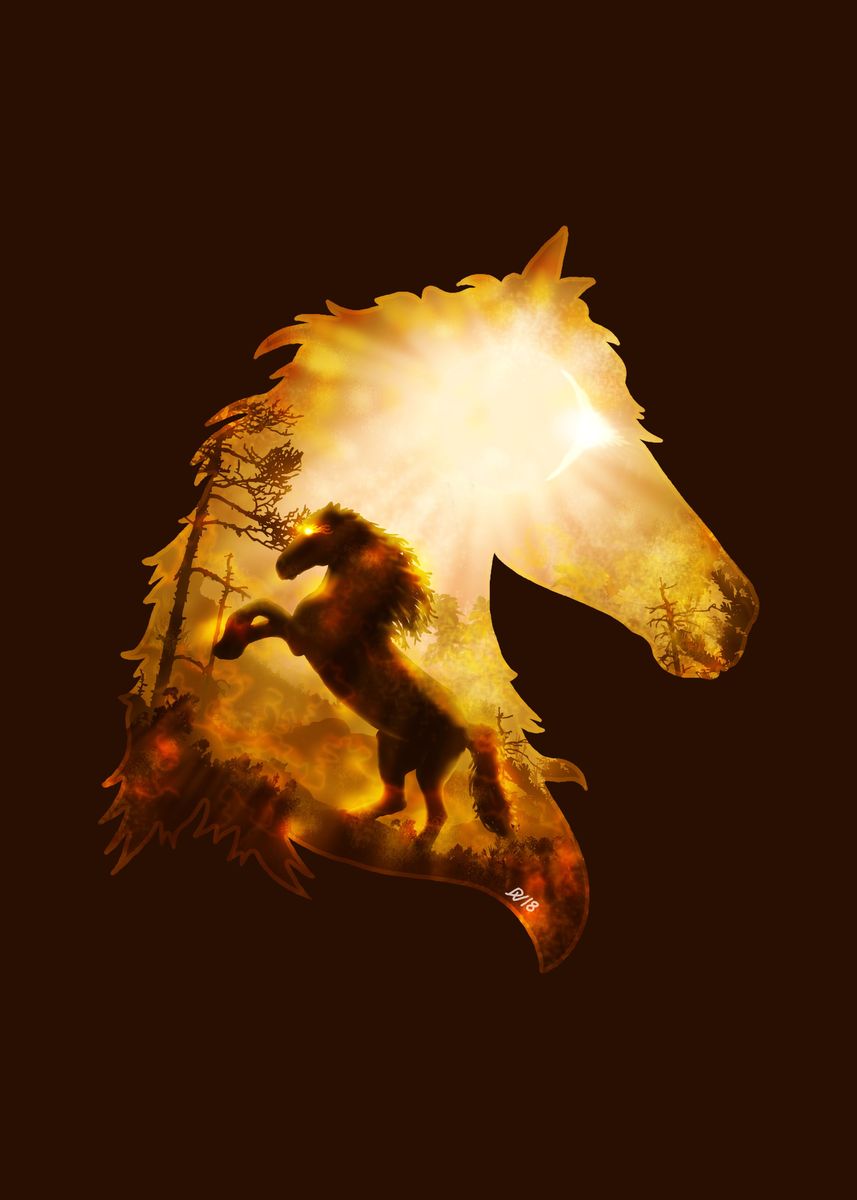 'Wild Spirit' Poster, picture, metal print, paint by Diogo Verissimo ...
