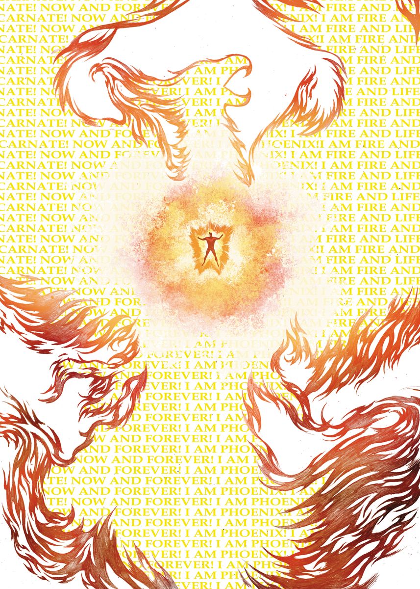 'I am Fire' Poster, picture, metal print, paint by Marvel | Displate