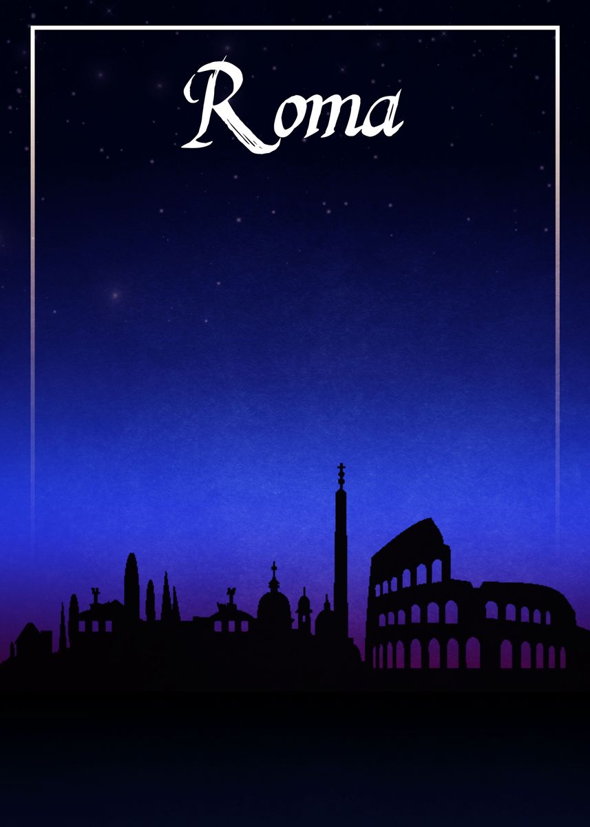 'Roma' Poster, picture, metal print, paint by Apo | Displate