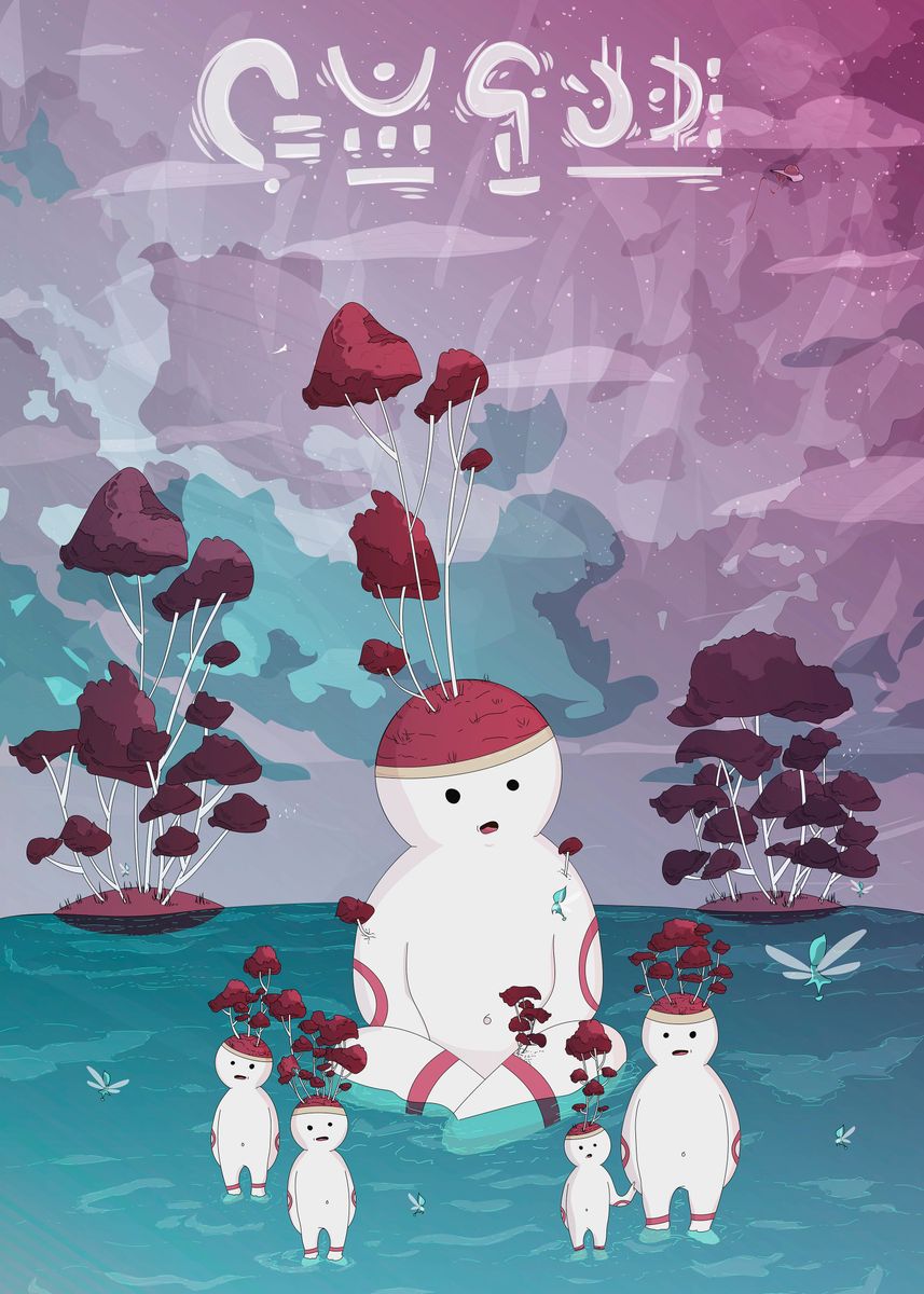 'Mellow Trees' Poster, picture, metal print, paint by Noel delMar ...