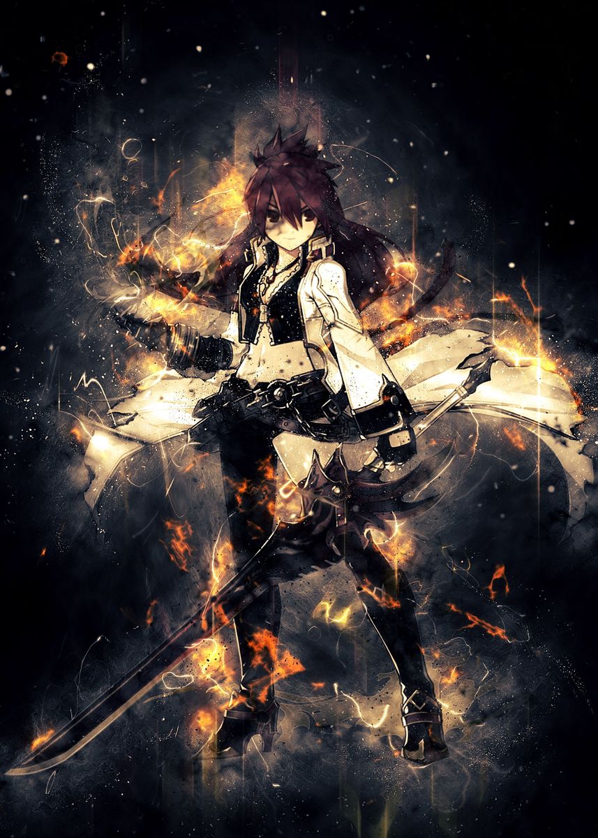 'anime' Poster, picture, metal print, paint by Trần Văn Dũng | Displate