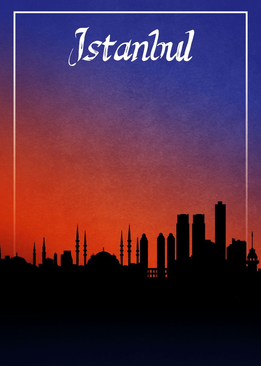 'Istanbul' Poster, picture, metal print, paint by Apo | Displate