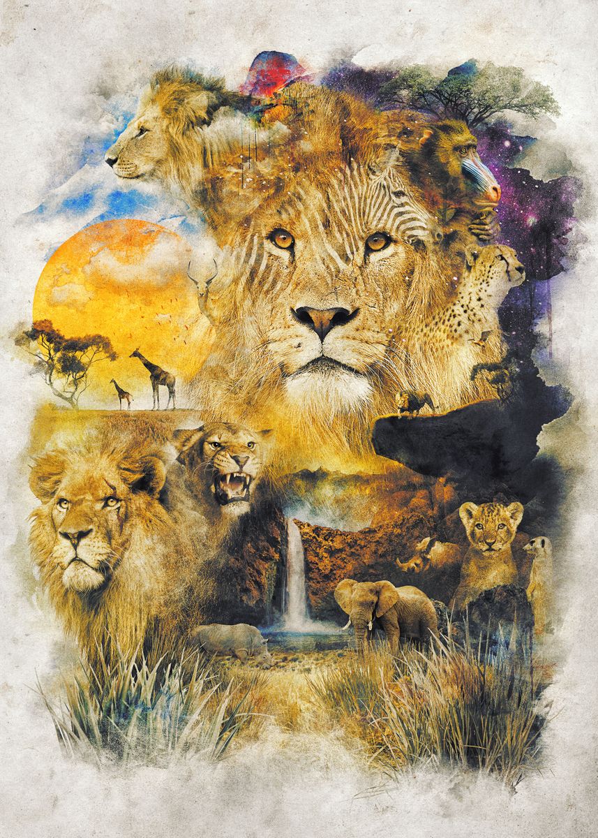 'The Circle of Life' Poster, picture, metal print, paint by Barrett ...