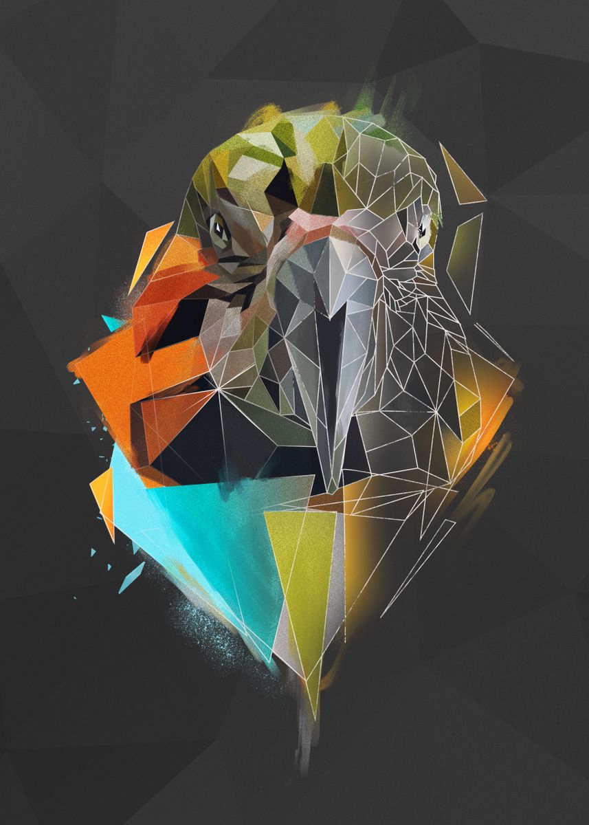 'Ara - Sketch' Poster, picture, metal print, paint by Tomasz Dąbek ...