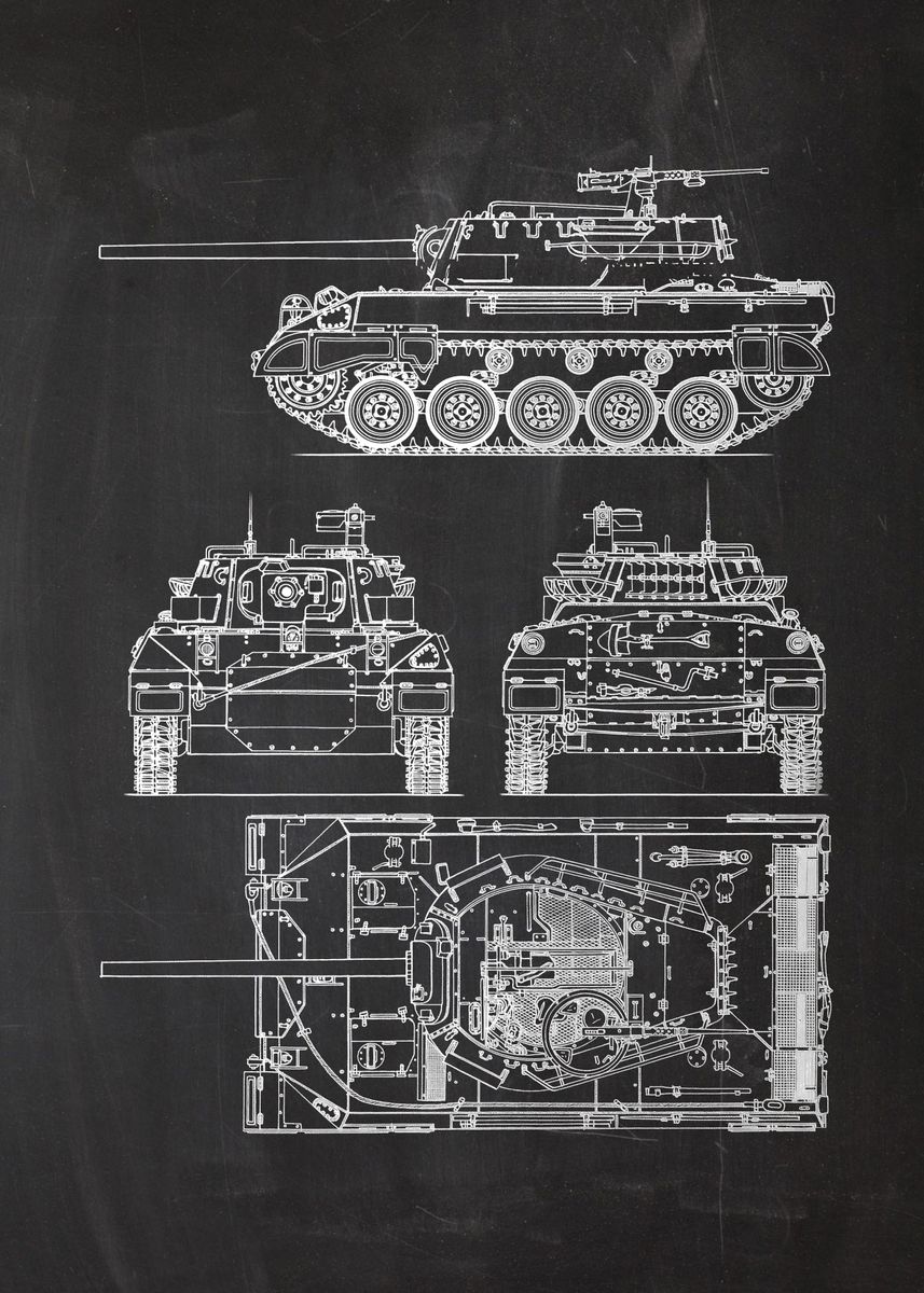 '76 mm Gun Motor Carriage M18 Hellcat' Poster, picture, metal print ...
