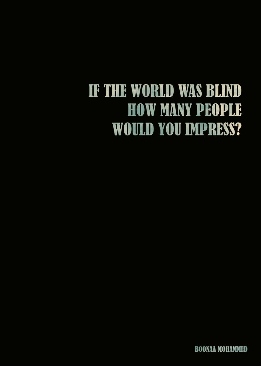 'Boonaa Mohammed - quote' Poster by Star Stary | Displate