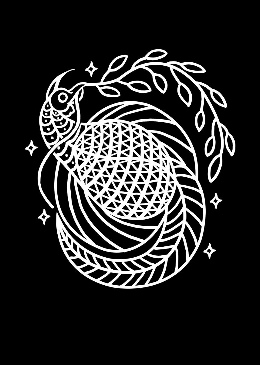 'Bird of peace' Poster by design by sebrodbrick | Displate