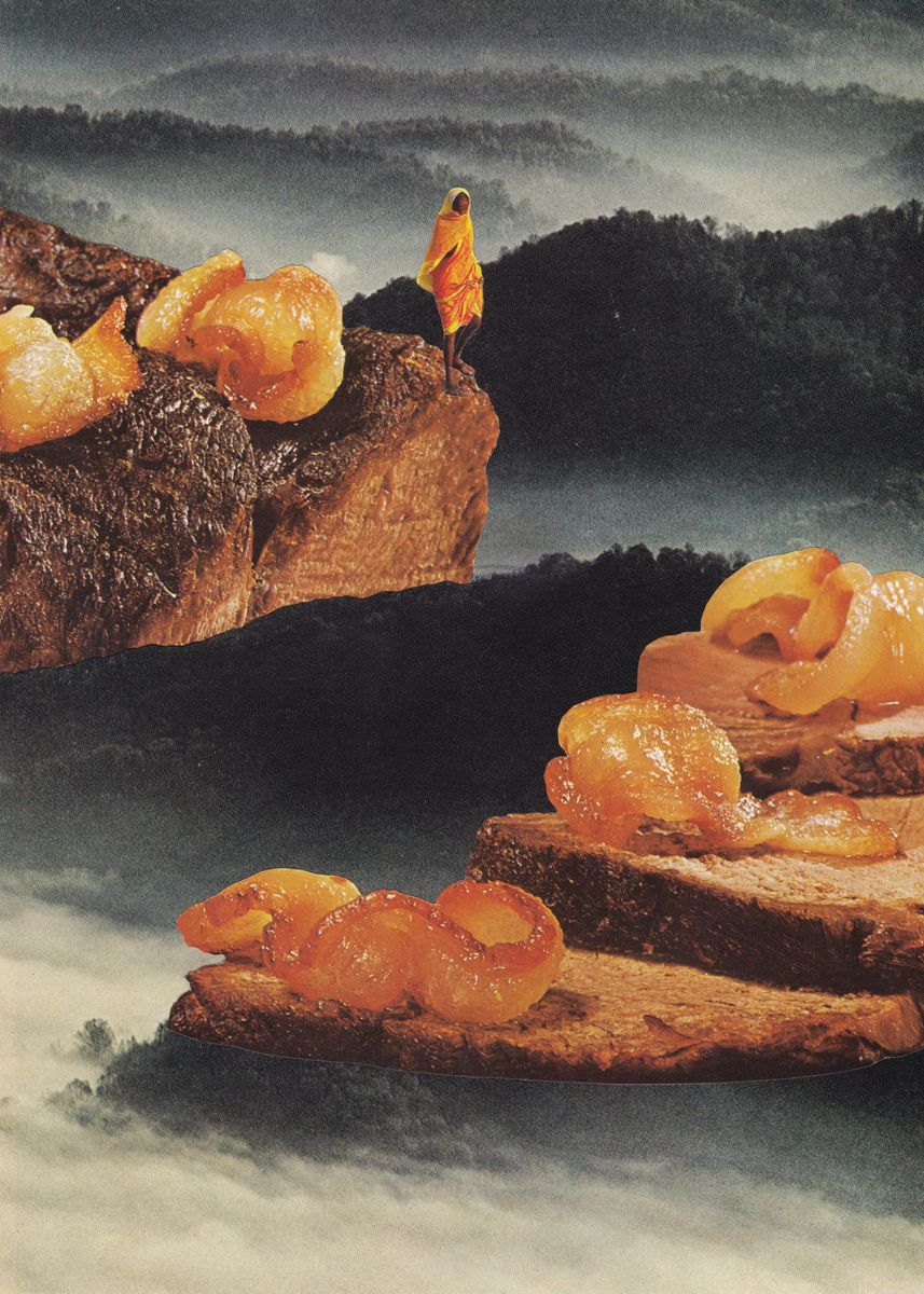 'Fasting [collage]' Poster, picture, metal print, paint by Lerson ...