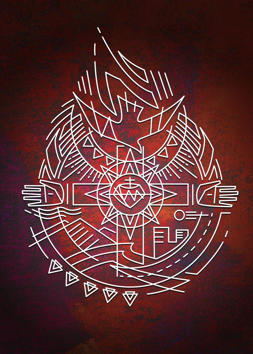 'Religious Cross of the Apostolate and symbols' Poster, picture, metal ...